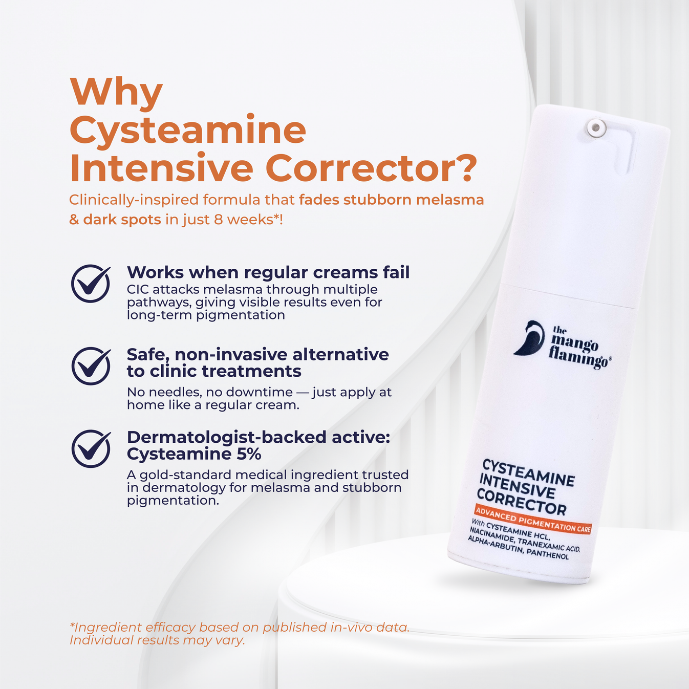 COMBO Cysteamine Intensive Corrector 30ml Advanced Dark Spot & Melasma ...